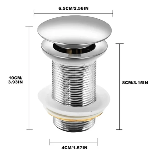Stainless Steel Basin Pop Up Drain Waste | Sanimax